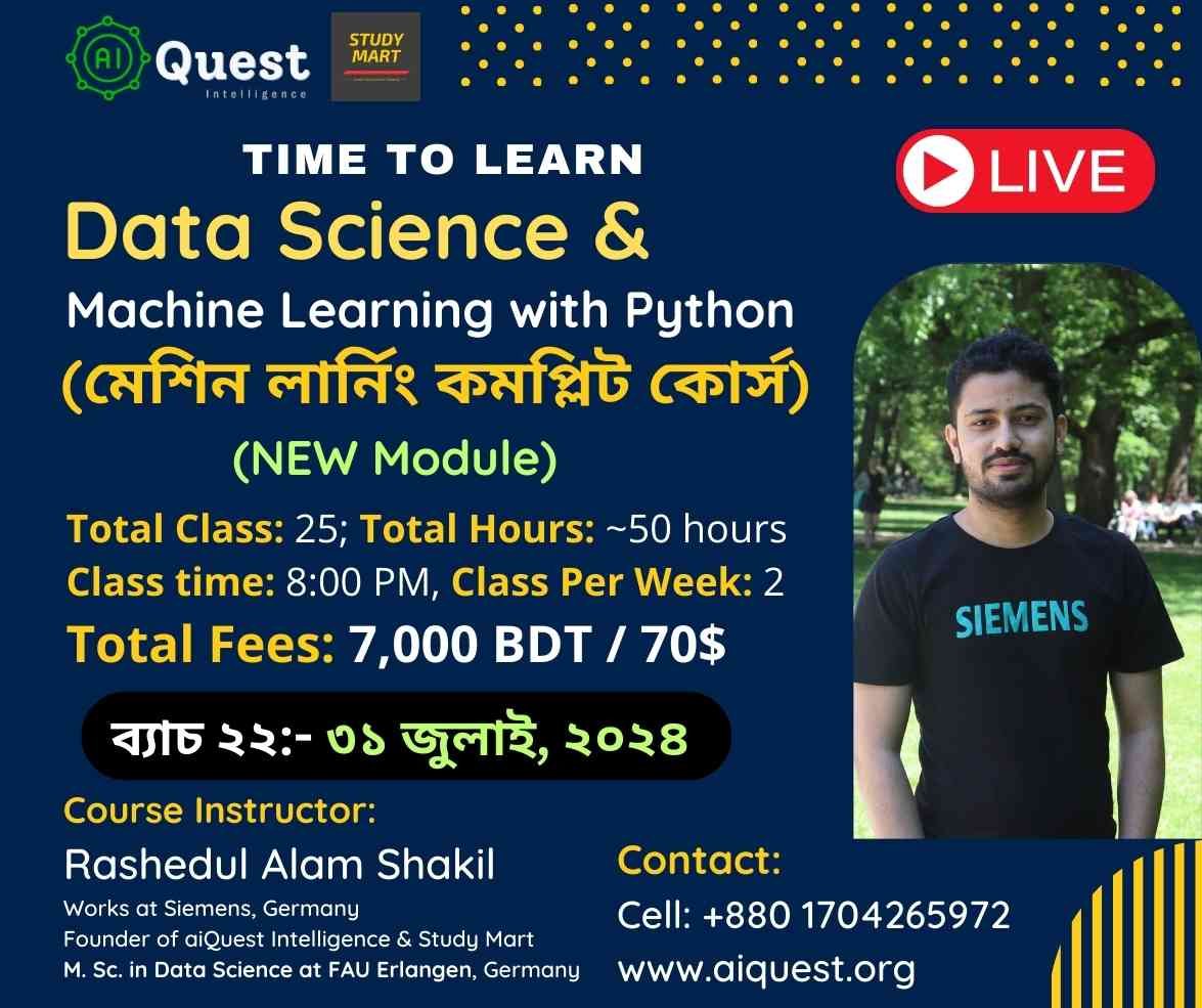 Become A Data Scientist Professional Data Science Courses In Dhaka Bangladesh Learn Data 